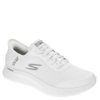 Skechers Homme Free Slip-ins: Go Walk Flex Hands Up Sneaker Basket, White Textile/Synthetic, 43.5 EU