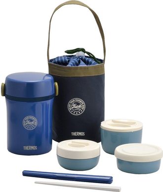 Thermos Edelstahl-Essens-Tiegel, ca. 140 ml, Marineblau, JBC-801 NVY