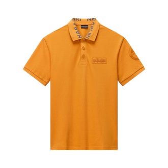 Napapijri Homme, Tops, Orange, Taille: M Polo à Manches Courtes