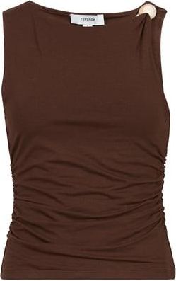Topshop Top sans manches cintr&eacute; uni
