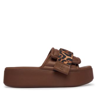 Melissa Pantoletten Melissa Melissa Free Fuzzy Slide Platform Ad 37835 Braun