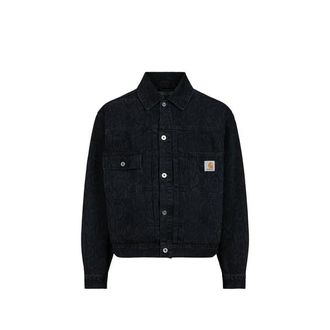 Carhartt Work in Progress Veste col classique en denim de coton