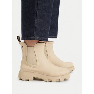 Tommy Hilfiger Gummistiefel Tommy Hilfiger Flag Cleated FW0FW09387 Beige