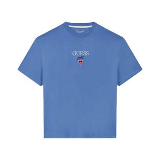 Guess Herren, Oberteile, Blau, LGr&ouml;&szlig;e