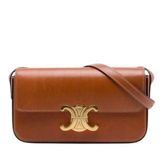 Celine Sac bandouli&egrave;re vintage Pre-owned - Femme - Pre-owned - Brun - Taille: ONE Size