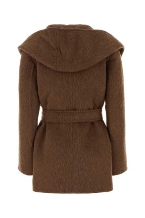 Max Mara Camel Blend Wrap Coat - Brown