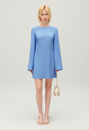 Claudie Pierlot Kurzes Kleid R&uuml;ckenausschnitt Lavendel