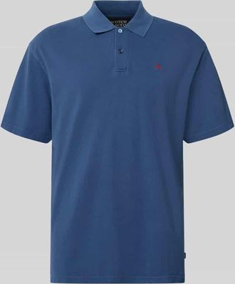Scotch & Soda Relaxed Fit Poloshirt mit Logo-Stitching