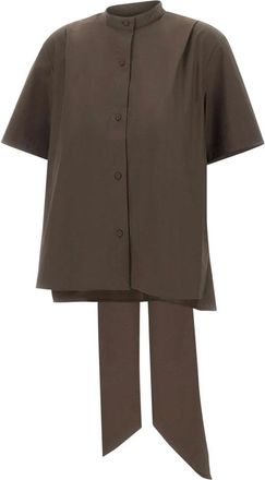 The Garment Femme, Blouses et Chemises, Brun, Taille: 34 FR Cyprus Scarf Shirt