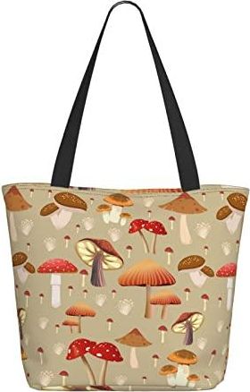 AOOEDM Le sac &agrave; provisions pour dames aux champignons vari&eacute;s 13x11x7in.Le cadeau parfait pour la Saint-Valentin.Cest de la Saint-Valentin pour maman, fille, 
