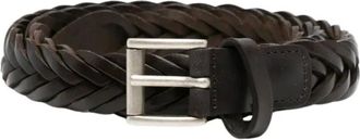 Anderson's Homme, Accessoires, Brun, Taille: 85 CM A2781 Ceinture en cuir tress&eacute;