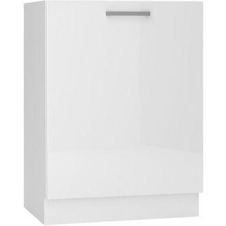 PEGANE Meuble bas de cuisine avec 1 porte coloris blanc - longueur 60 x profondeur 44,60 x hauteur 82 cm