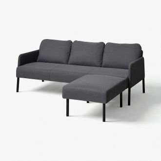 IKEA GLOSTAD 3er-Sofa mit R&eacute;camiere