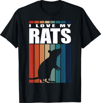 Jimbeels Ratten | Vintage Streifen | Süßer Spruch | Für Rattenhalter T-Shirt
