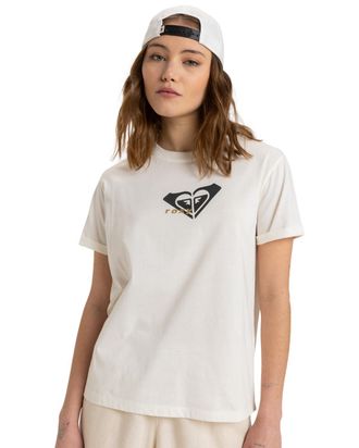 Roxy Damen Oceanregular Corpo T-Shirt, Egret, XXL
