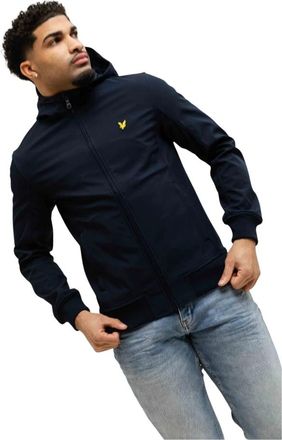 Lyle & Scott Homme, Sweatshirts et sweats &agrave; capuche, Bleu, Taille: XL Softshell Jas