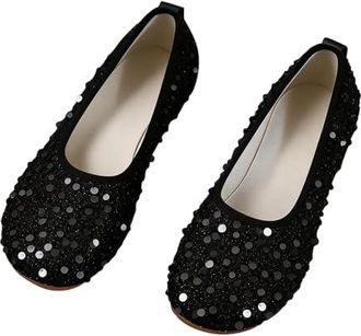 Generic Chaussures &agrave; talon compens&eacute; pour femme Taille 41 Chaussures pour femme Coupe plate Polyvalente Style cor&eacute;en Convient aux &eacute;l&egrave;ves, chaussures de danse e