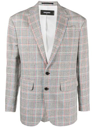 Dsquared2 blazer &agrave; carreaux - Noir