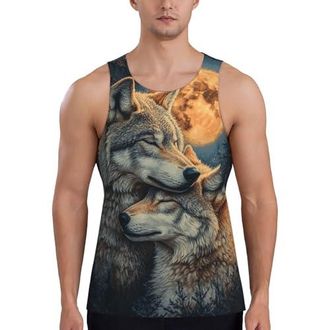 Generic D&eacute;bardeur respirant &agrave; s&eacute;chage rapide sans manches pour homme pour entra&icirc;nement &agrave; la plage S &agrave; 4XL, Wolf 13, 3XL