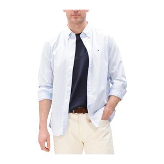 Tommy Hilfiger Core Hairline Poplin RF Shirt - - Shirts - Herren - Blau - S