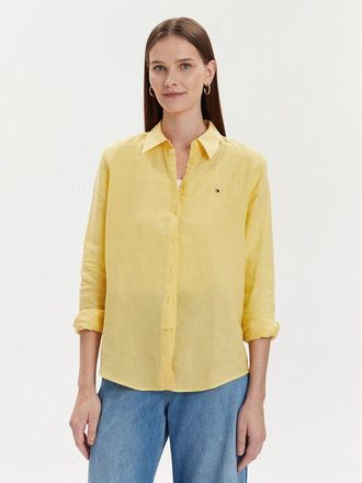 Tommy Hilfiger Hemd WW0WW42037 Gelb Relaxed Fit
