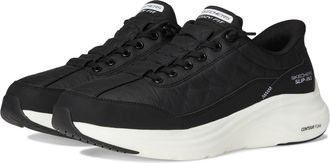 Skechers Herren Contour Foam Cozy Fit Hands Free Slip In Sneaker, Schwarz/Wei&szlig;, 44 EU