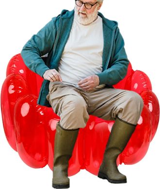 Generico Aufblasbares Sofa, tragbarer Sitzsack, Sofa, Sitzsack, aufblasbar, für Spiele, Partys, Wohnzimmer, Versammlungen im Freien