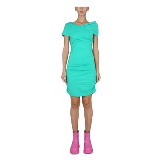 Msgm Abito Jersey Monospalla - - Dresses - Damen - Gr&uuml;n - XS