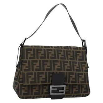 Fendi Pre-owned Vintage Zucca Canvas Schultertasche - - Pre-owned - Damen - Schwarzk - ONE SIZE