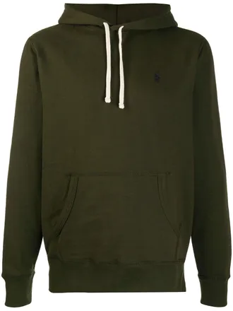 Polo Ralph Lauren hoodie ample &agrave; logo brod&eacute; - Vert