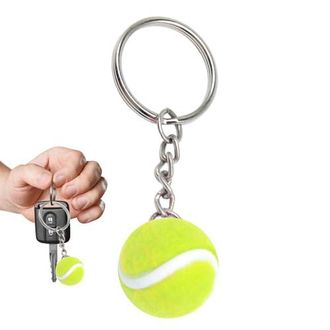 Generico Cha&icirc;ne cl&eacute; de tennis A - Teyring 5 cm 3D Sport Sport, accessoire vibrant, jouet color&eacute;, porte-cl&eacute;s dr&ocirc;les pour sac &agrave; dos de voiture, d&eacute;coration sporti
