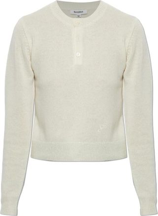 Sporty & Rich Prep Scholo Jumper - - Knitwear - Damen - Beige - L
