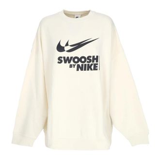 Nike Sweatshirt mit Gro&szlig;em Logo - - Sport - Damen - Beige - M