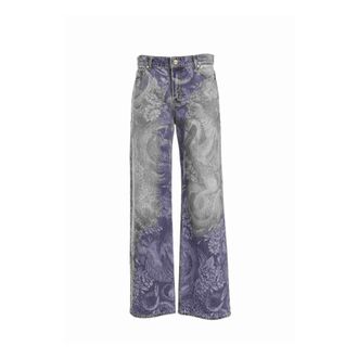 Roberto Cavalli Jean large - Femme - Jeans - Bleu - Taille: W30