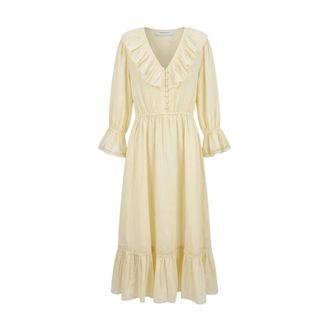 Emma & Gaia Damen, Kleider, Beige, XLGr&ouml;&szlig;e