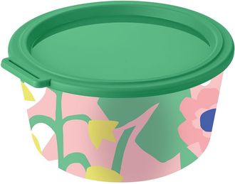 Koziol NORA BOX 2,2l Schale mit Deckel (sweet pink/mid green)