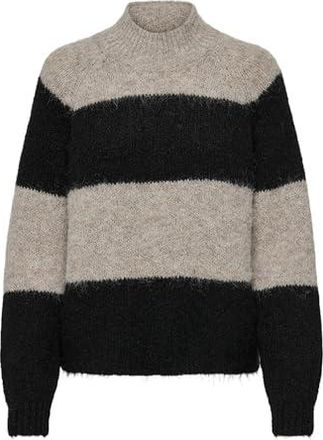 Jacqueline de Yong Jacqueline De Yong Jdyzoey Life L/S Hn Ra Pull KNT Noos Cardigan, Chateau Gray, XS Femme