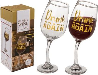 Out of the Blue Verre &agrave; vin flottant II de 420 ml, environ 8,5 x 22,5 cm, dans un coffret cadeau