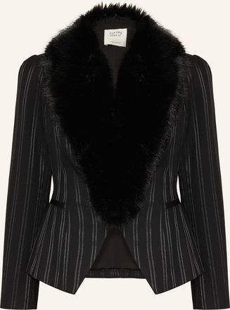 Joseph Ribkoff Blazer Mit Abnehmbarem Kunstfell-Kragen schwarz