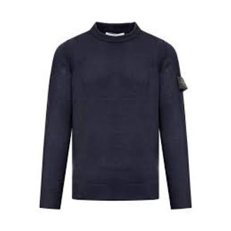 Stone Island Rundhalspullover - - Knitwear - Herren - Blau - XL