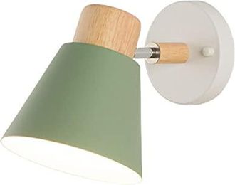 Colcolo Applique Murale Nordique Lampe de Chevet E27 luminaire Moderne Simple Applique Murale d&eacute;corative, rotative, Vert
