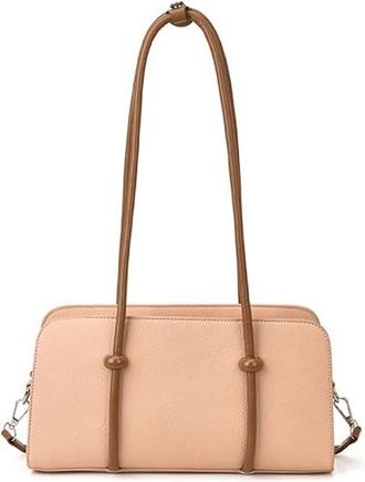 Generic Sac de voyage en cuir synth&eacute;tique avec fermeture &eacute;clair - Grande capacit&eacute; - L&eacute;ger - Pour femme - Usage quotidien - Occasion sp&eacute;ciale, rose, 11.02x2.56