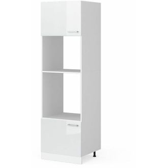 Vicco Küchenmöbel R-Line, Weiß Hochglanz, 60 cm