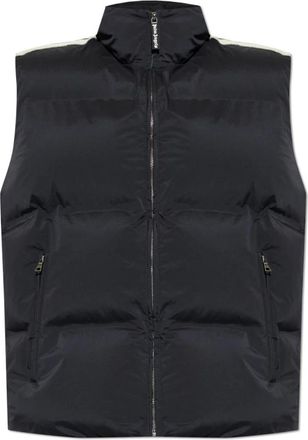 Palm Angels Logo Daunenweste - - Jackets - Herren - Schwarzk - S