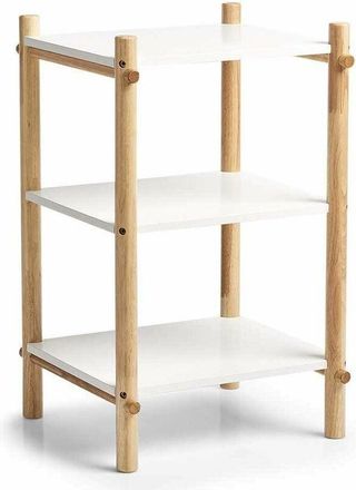 ZELLER tagères pour chambre denfant, 3 x étagères, couleur blanc