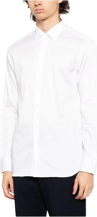 Emporio Armani Chemise Pima Stretch - Homme - Chemises - Blanc - Taille: 2XL