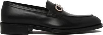 Ferragamo Homme, Chaussures, Noir, Taille: 40 1/2 EU Mocassins en cuir