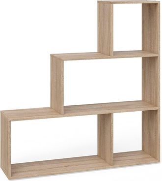 Vicco Treppenregal, stehendes Bücherregal, Sonoma, 116 x 123 cm