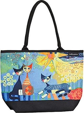 Von Lilienfeld Cabas Rosina Wachtmeister: Dolce Vita Besace Sac Bandoulière Spacieux Sacs Portés Èpaule Cabas Décontractés Art Chat