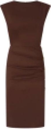 Pinko Pinko, Femme, Robes, Brun, Taille: 42 FR Button-Detail Midi Dress